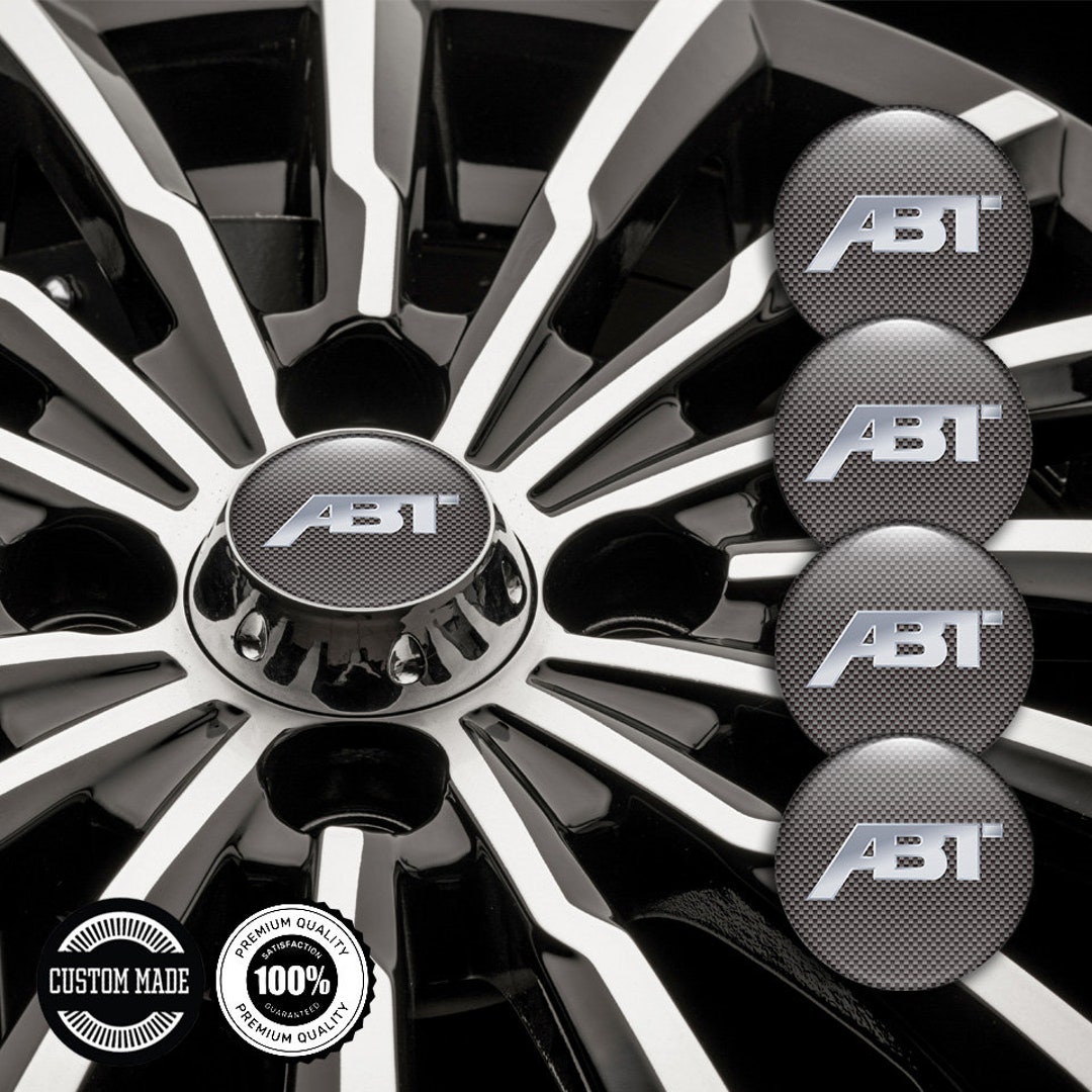 ABT Sportsline Logo Stickers: Epoxy Resin Wheel Center Hub Caps - Etsy
