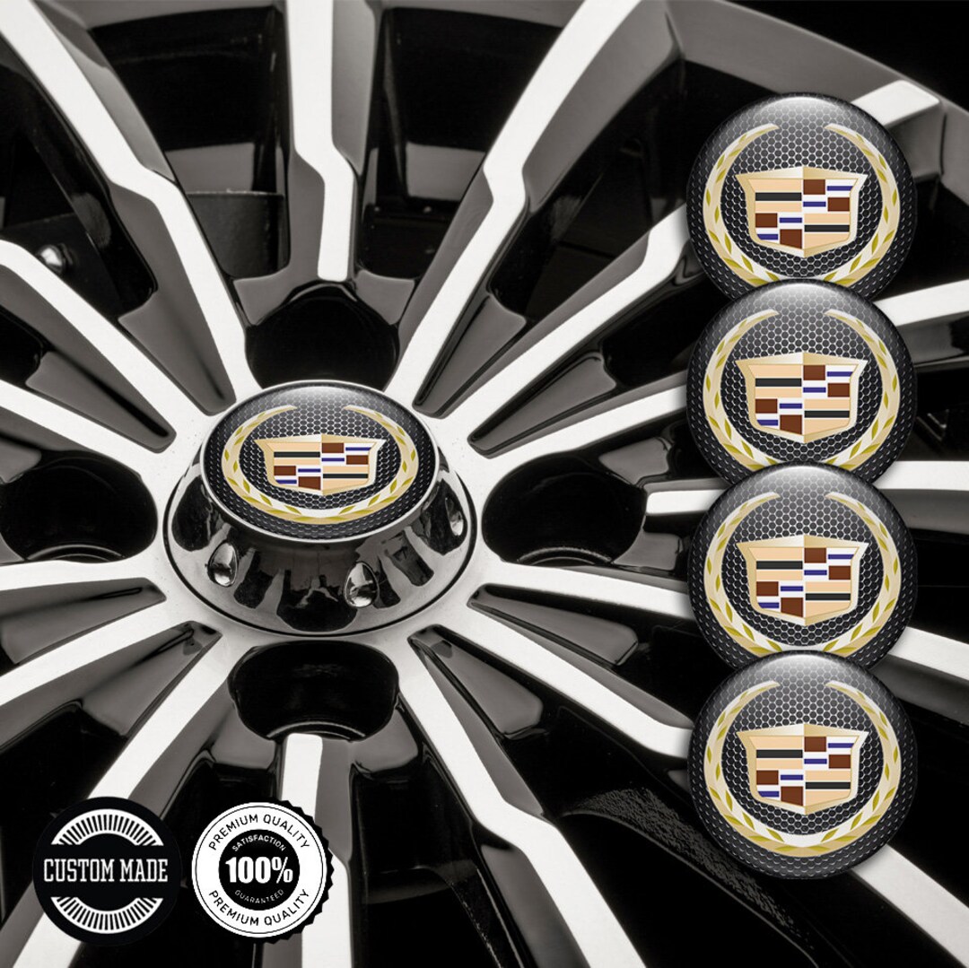 4 Pcs Top Quality Epoxy Resin All Sizes Cadillac Stickers, Silicone ...