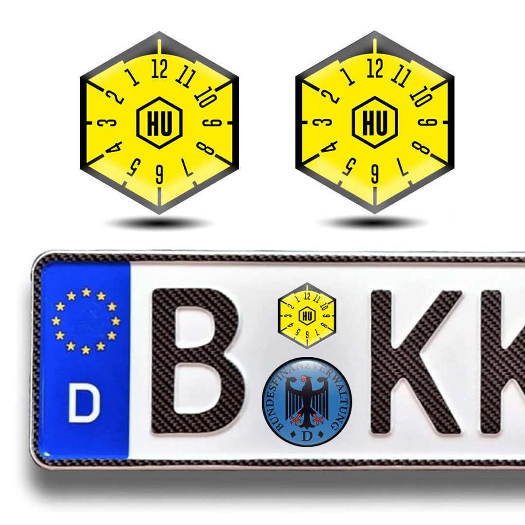 Epoxy Emblem Sticker 2 X 35mm : Car Badge German Number Plate Plakette ...