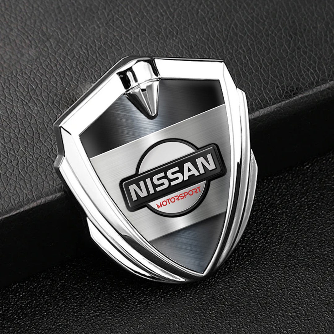 Metal Shield Emblem With Epoxy Resin Logo Nissan , Perfect Auto Tuning ...