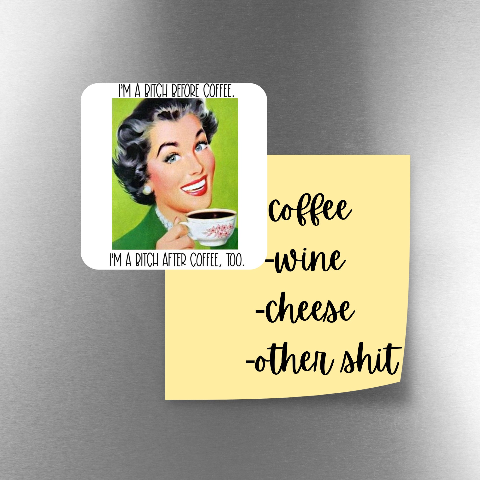 Funny Retro Housewife Magnet Set, Funny Fridge Magnets, Funny ...