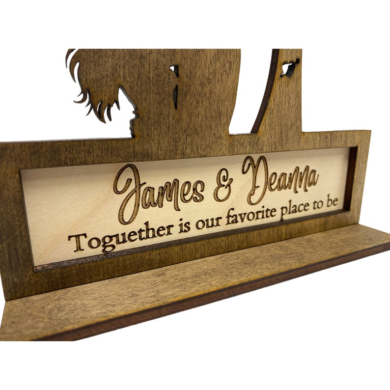 Romantic Couple Laser Cut Ready, Love Personalized Sign SVG, Valentines ...