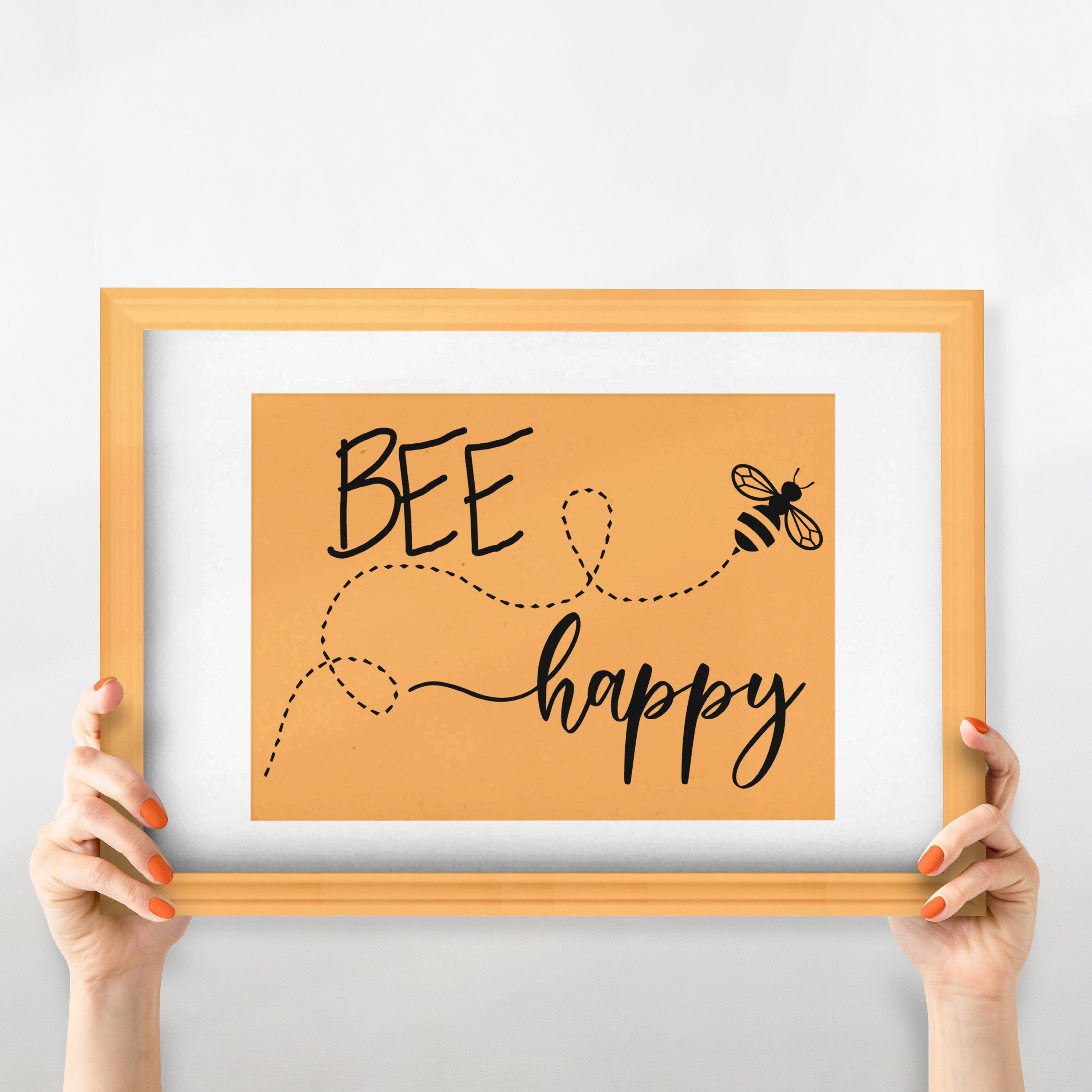 Bee Happy Bee Happy SVG Cut File Be Happy T-shirt Honey Bee - Etsy