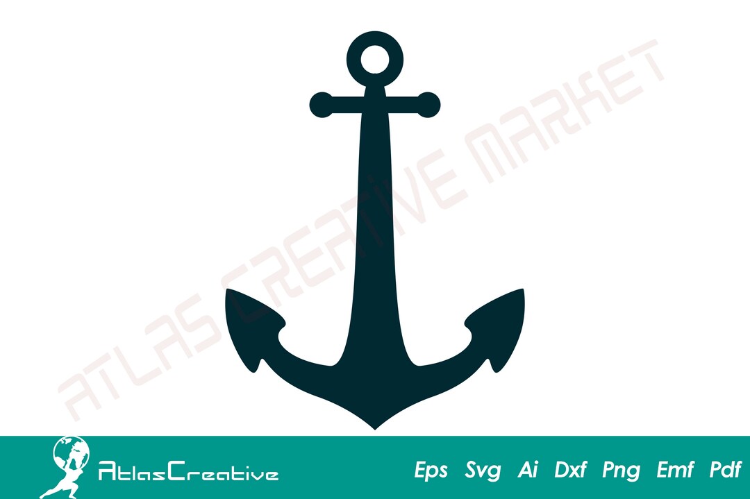 Anchor SVG, Nautical Clipart, Floral Anchor Frame Svg, Ship Ocean ...