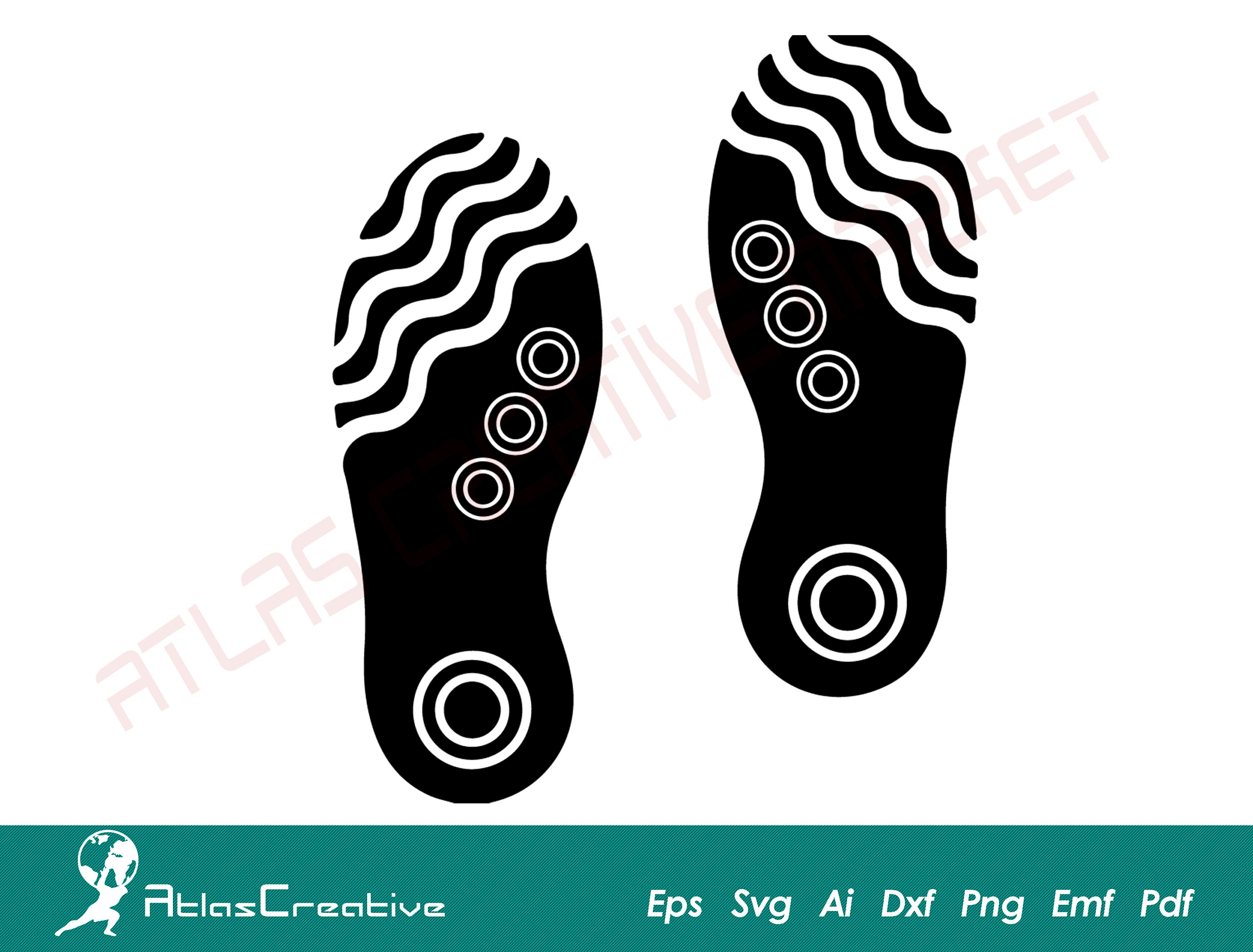Footprint Svg (26) Bundle, Tracks Silhouette Bundle, Baby Footprint ...