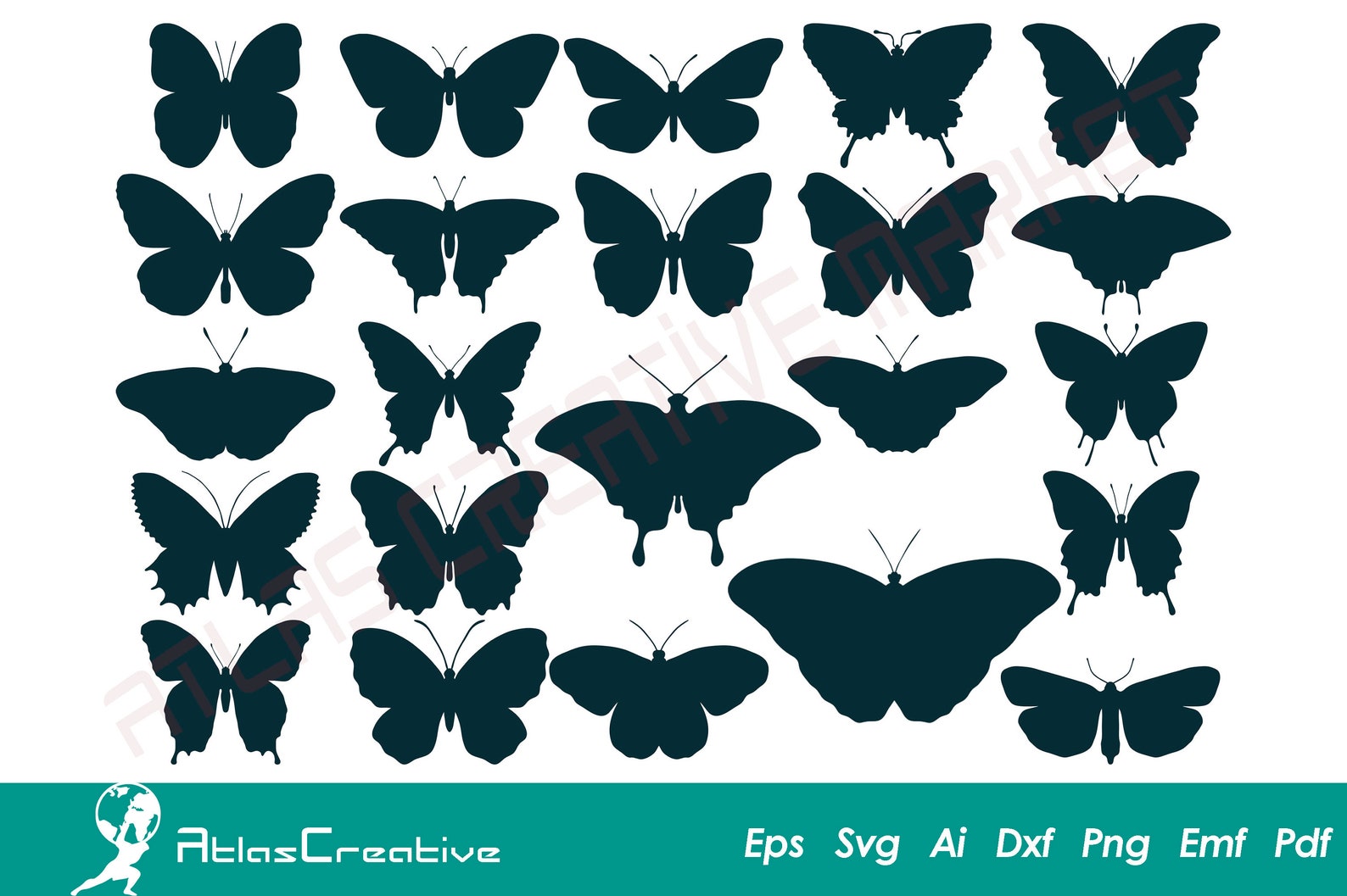Butterfly Svg (23) Bundle, Butterflies Clipart, Layered Celestial ...
