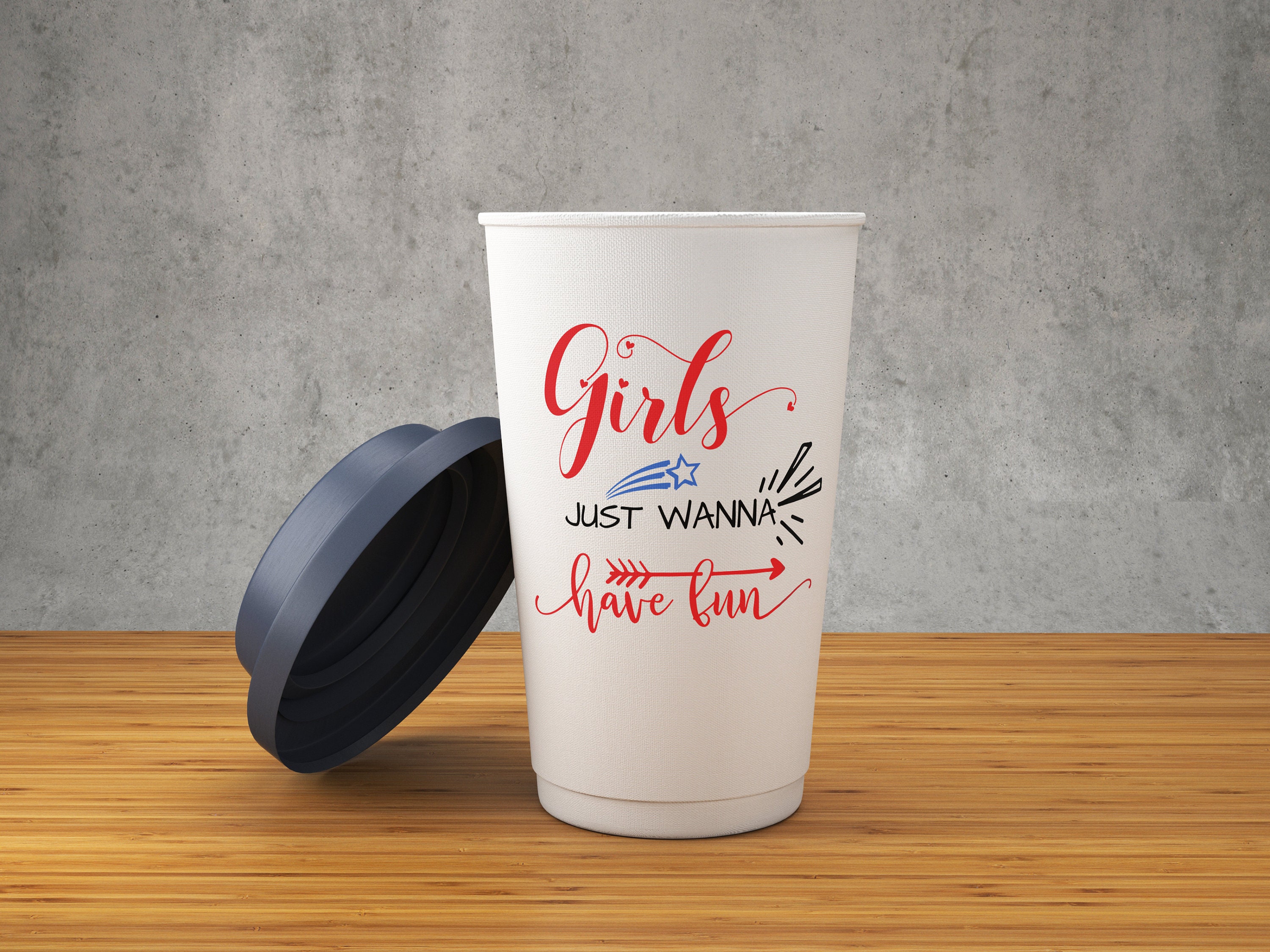 Girls Just Wanna Have Fun SVG, Girl Quote Digital File for Cricut, Cut ...
