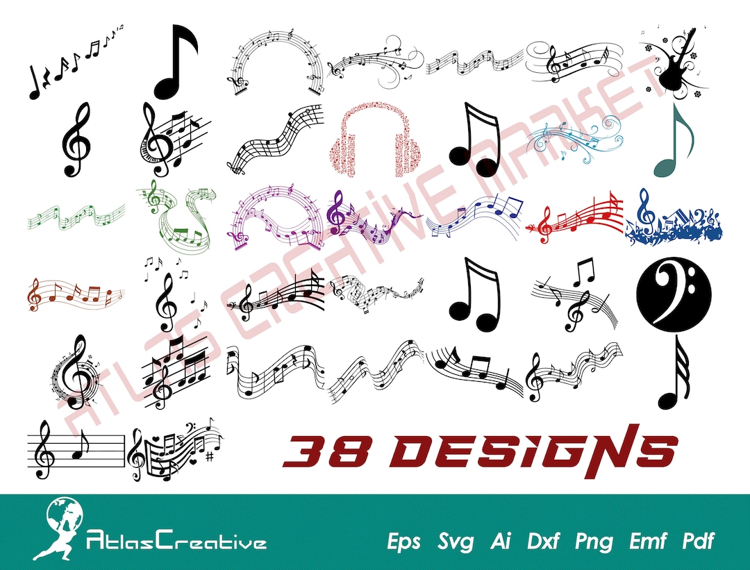 Music Notes Svg (38) Bundle, Music Note Svg, Music Teacher Vector ...