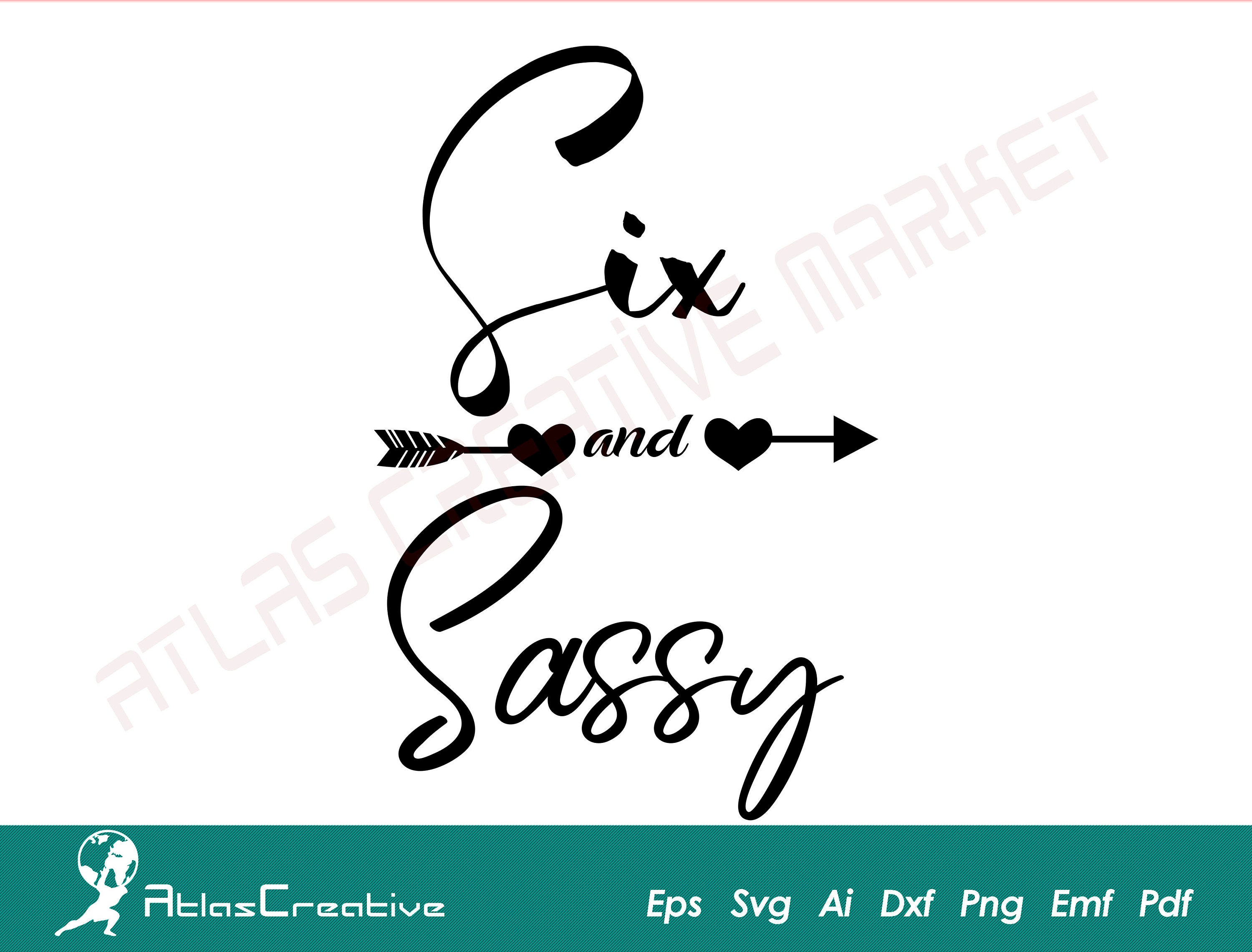 Six and Sassy Svg, Six Birthday Svg, Birthday Girl, 6th Birthday Svg ...