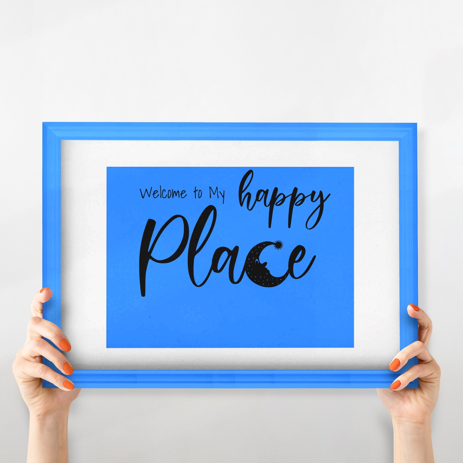 Welcome to My Happy Place Svg, Home Decor, Office Decor, Farmhouse ...