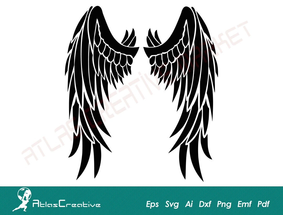 Angel Wings Svg, Angel Wings Clip Art, Flügel Plotterdatei für cricut Silhouette, Faith svg ...