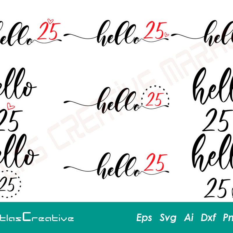 Hello 25 - Etsy.de