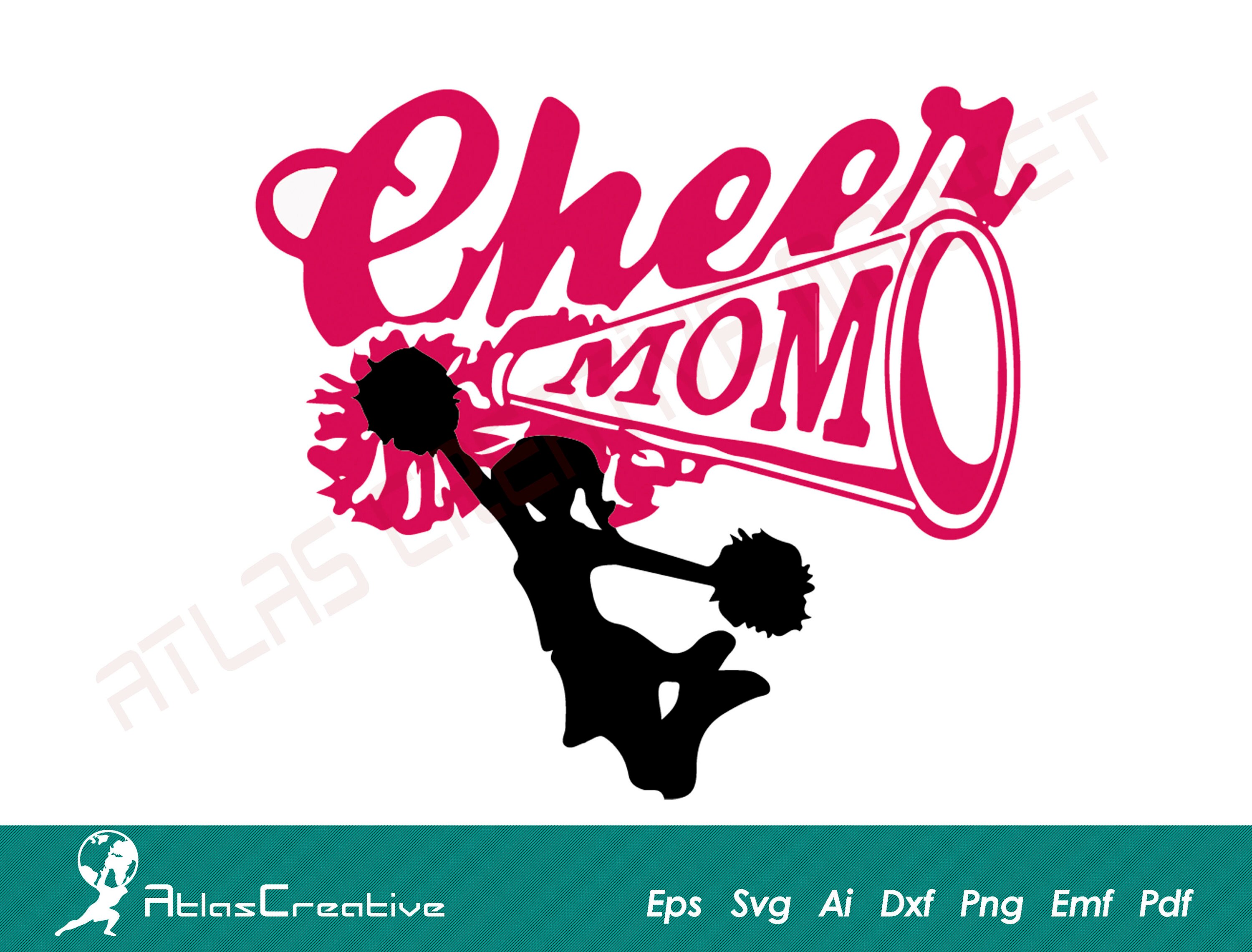 Cheer Mom Svg 28 Bundle, Cheerleader Svg, Cheer Mom Shirt, Cheerleading ...