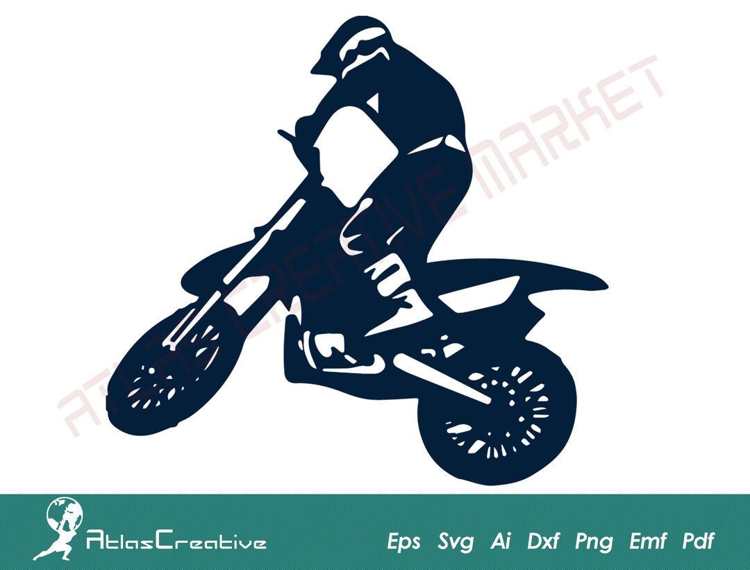 Motocross Rider Svg, Dirtbike Outdoor Biking, Motocross Family Vector ...
