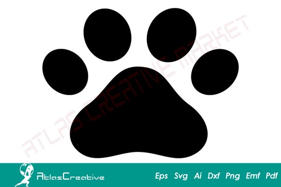 Paw SVG Dog Paw Cut Files Cat Paw Vector Pet Paw Print - Etsy