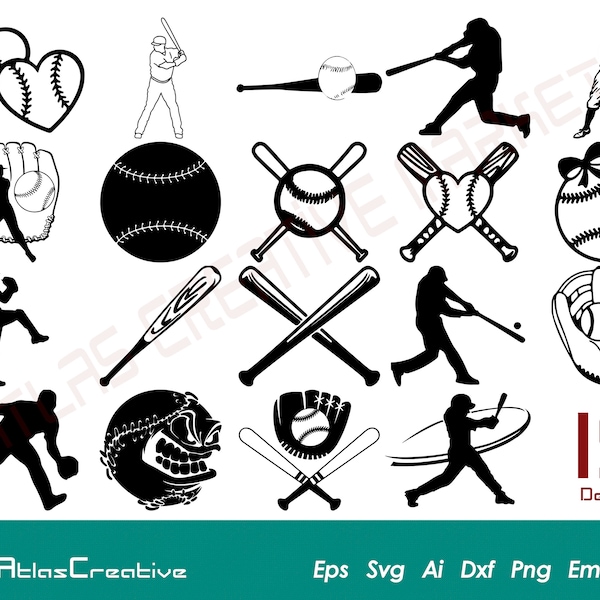 Baseball Player Swinging Svg - Etsy