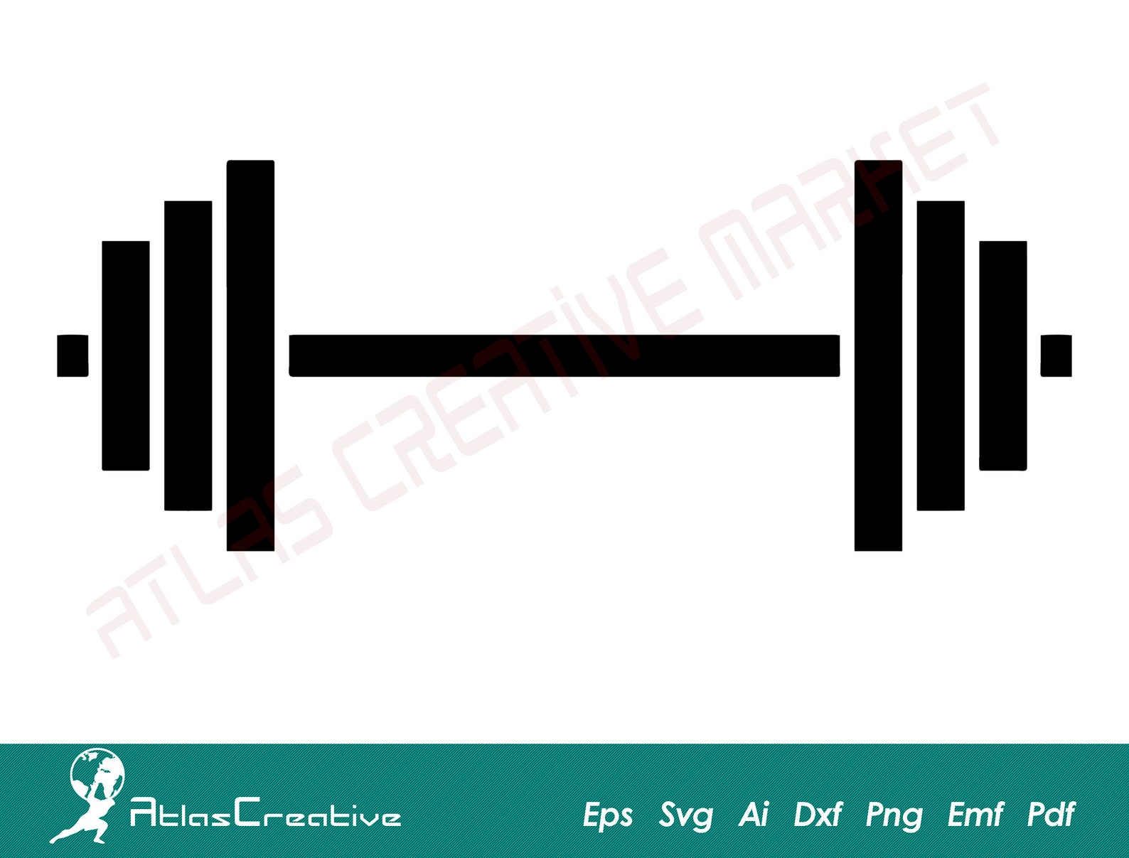 Barbell Svg, Weight Svg, Fitness Barbell Clipart, Dumbbell Svg ...