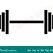 Barbell Svg, Weight Svg, Fitness Barbell Clipart, Dumbbell Svg ...