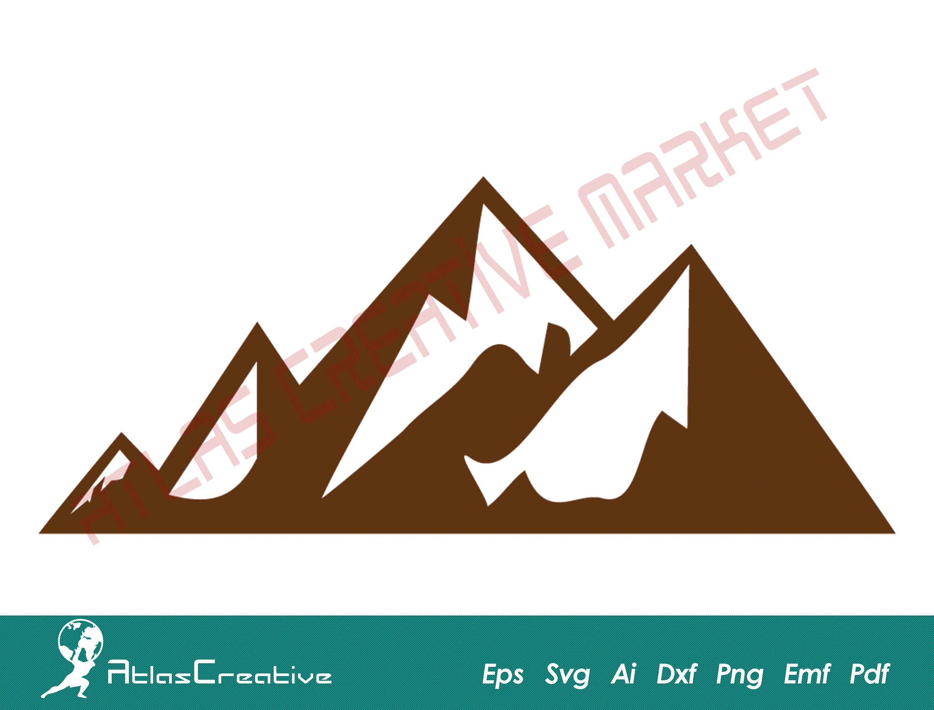 Mountain Svg 81 Bundle, Mountain Scene Svg, Hilly Silhouette, Outdoor ...