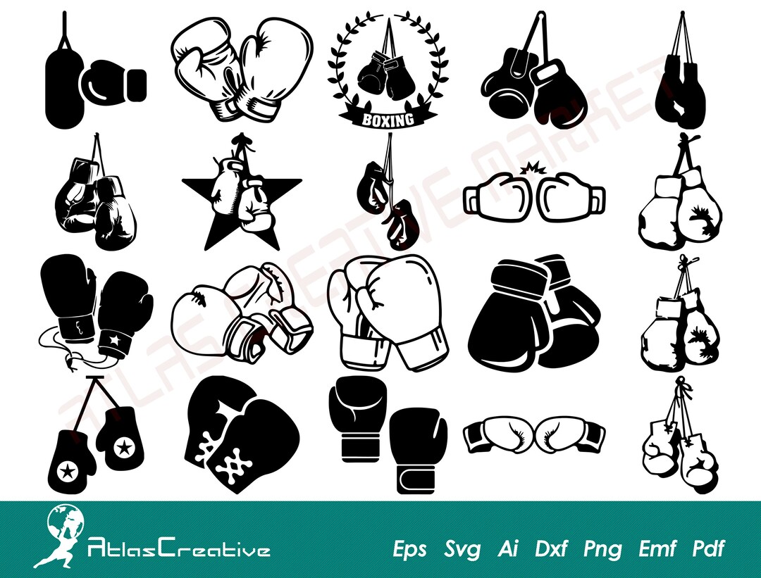 Boxing Svg (21) Bundle, Boxing Gloves Svg, Boxer Svg, Fighting Clipart ...
