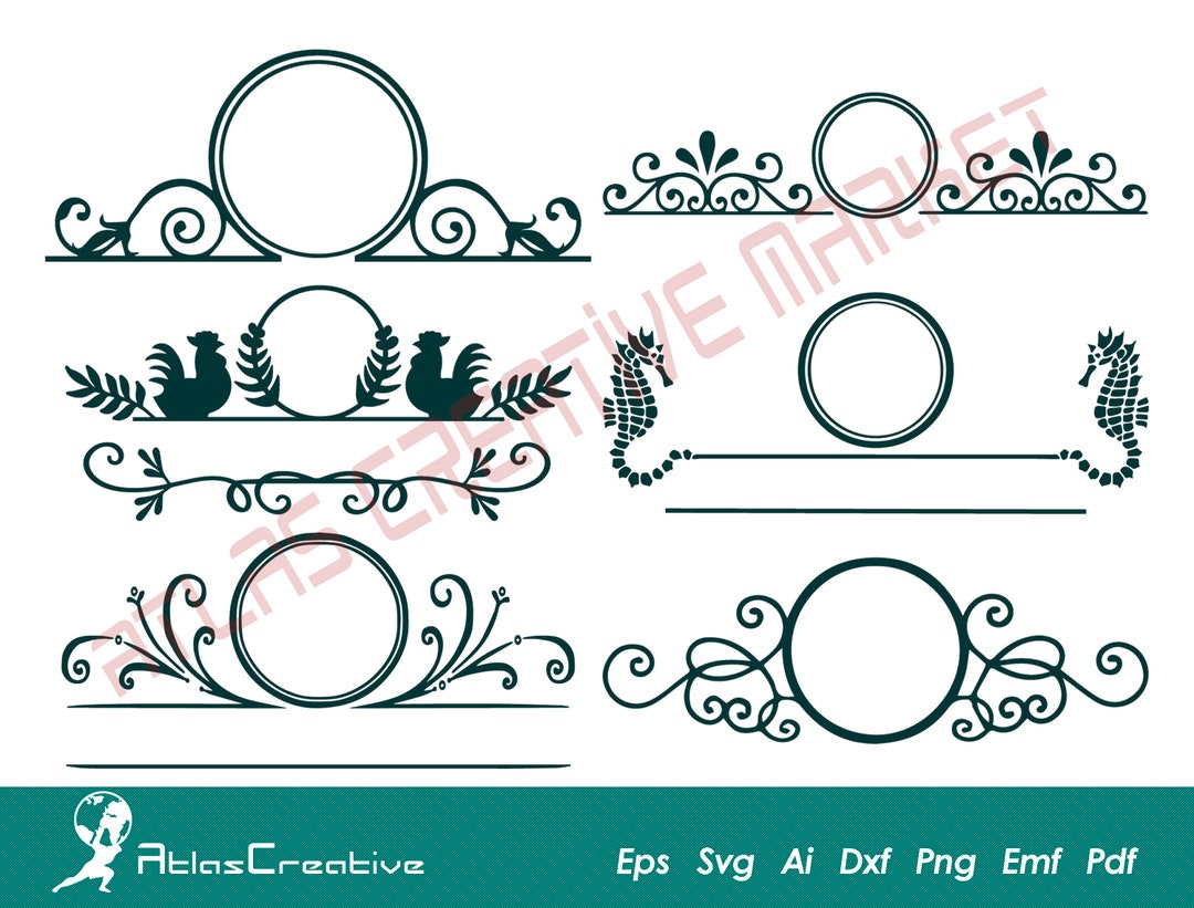 Mailbox Svg (6) Bundle, Mailbox Signs, Postal Box Svg, Family Monogram ...