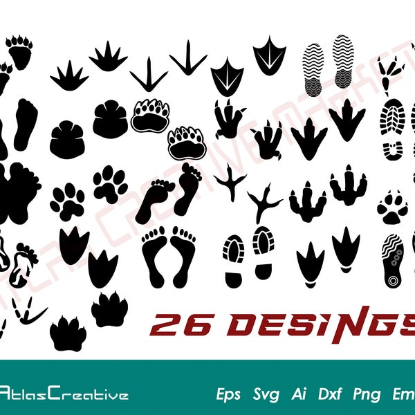 Animal Footprints - Etsy