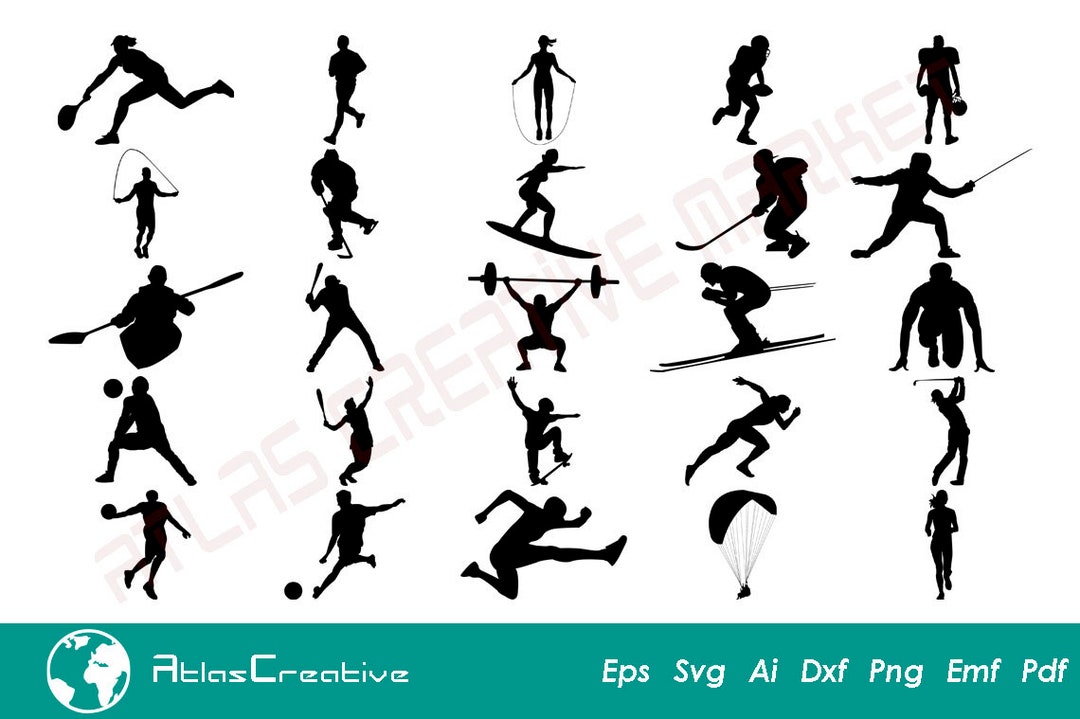 Sports (25) Bundle SVG, All Sports Bundle, Basketball - Basebal ...