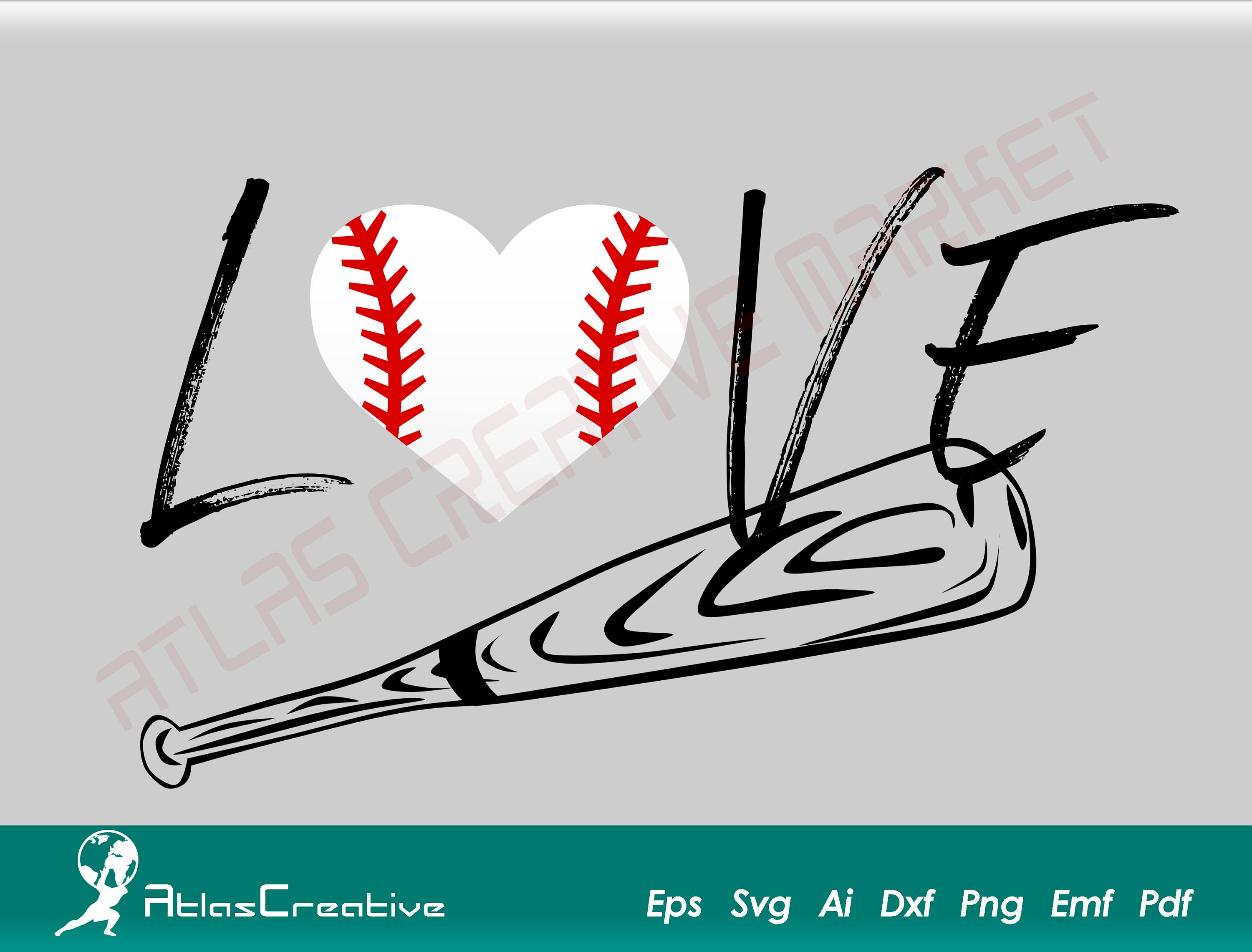 Baseball Love Svg Baseball SVG for Cricut Cutter Baseball - Etsy