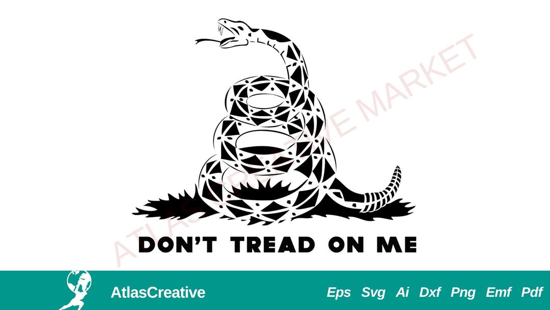 Don't Tread on Me, Gadsden Flag SVG, Gadsden Snake American Flag ...
