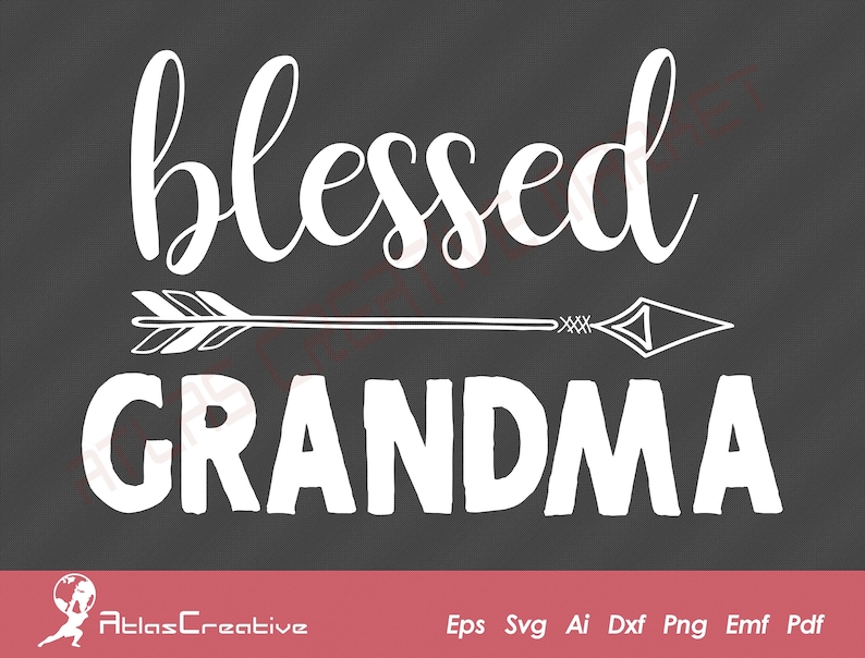 Blessed Grandma SVG, Grandmother SVG, Grandparents Svg, Iron Vinyl ...