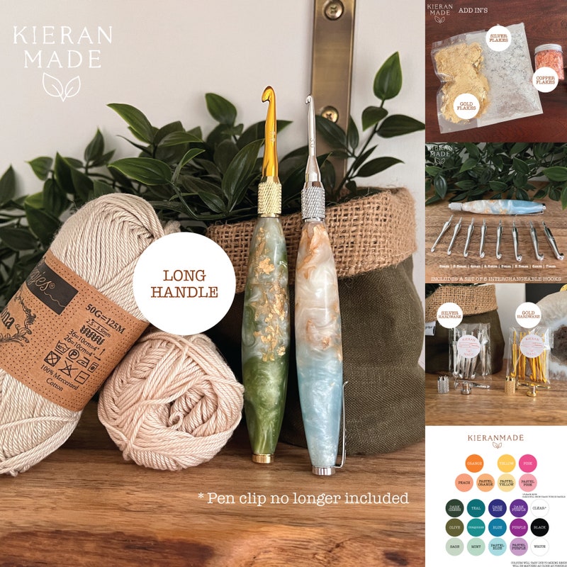 Resin Crochet Hook Set - Etsy