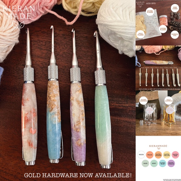 Resin Crochet Hook Set - Etsy