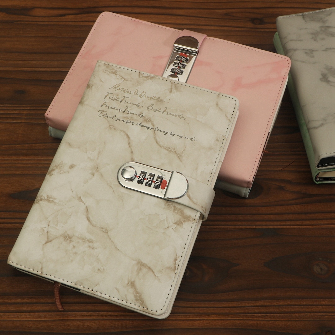 Custom Lock Journal With Refillable Page, PU Leather Journal, Journal ...