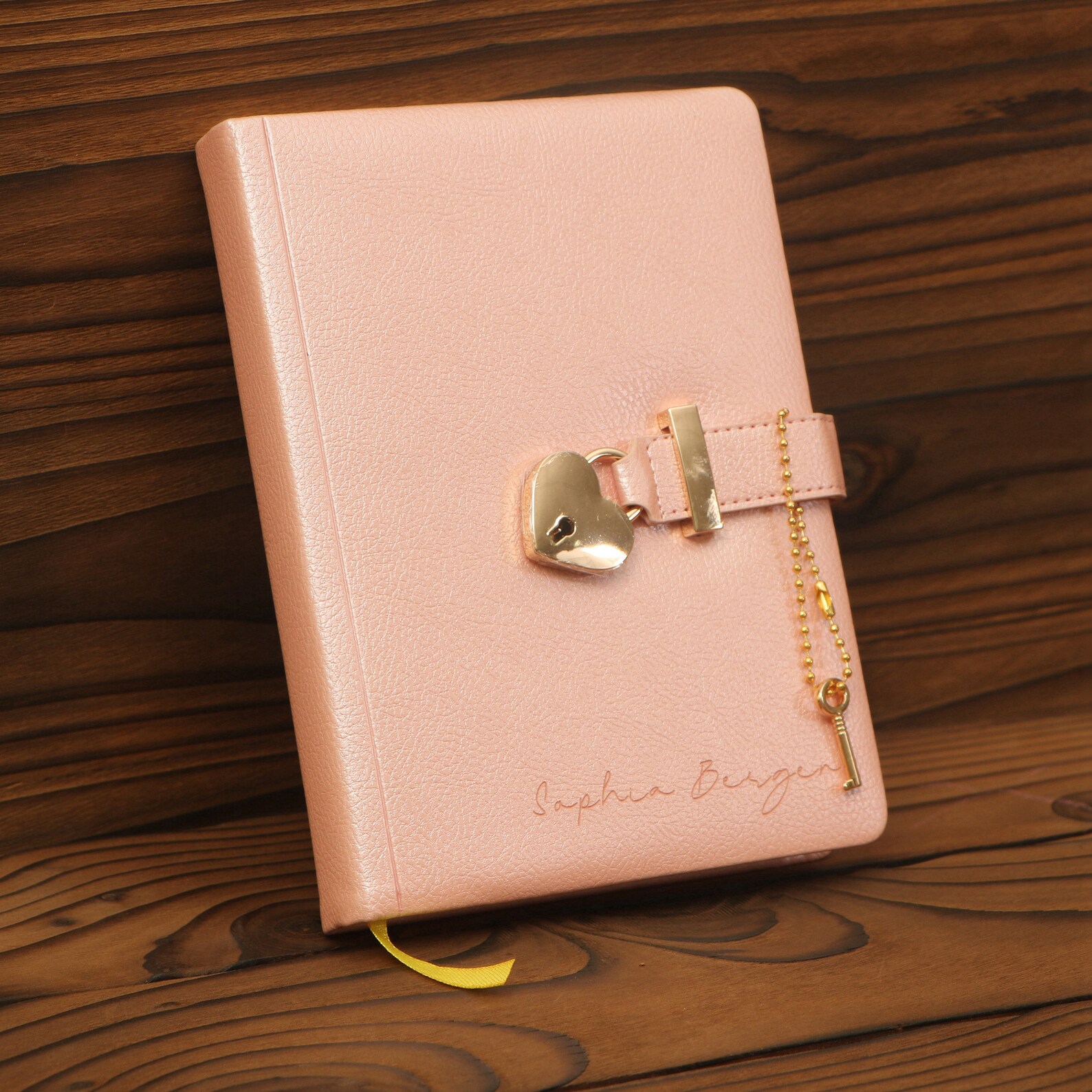 Personalized Lock Journal: Heart-shaped Lock & Key Diary - Etsy