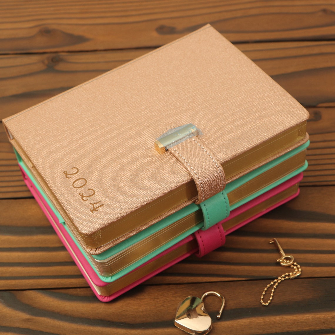 Personalized Lock Journal: Heart-shaped Lock & Key Diary - Etsy