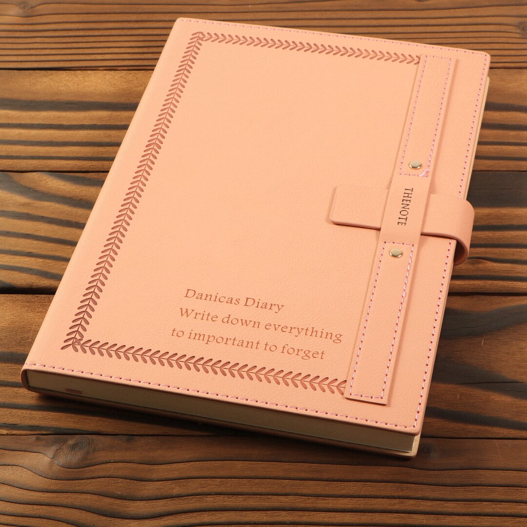 Personalized PU Leather Journal, Back to School, Gift for Students ...