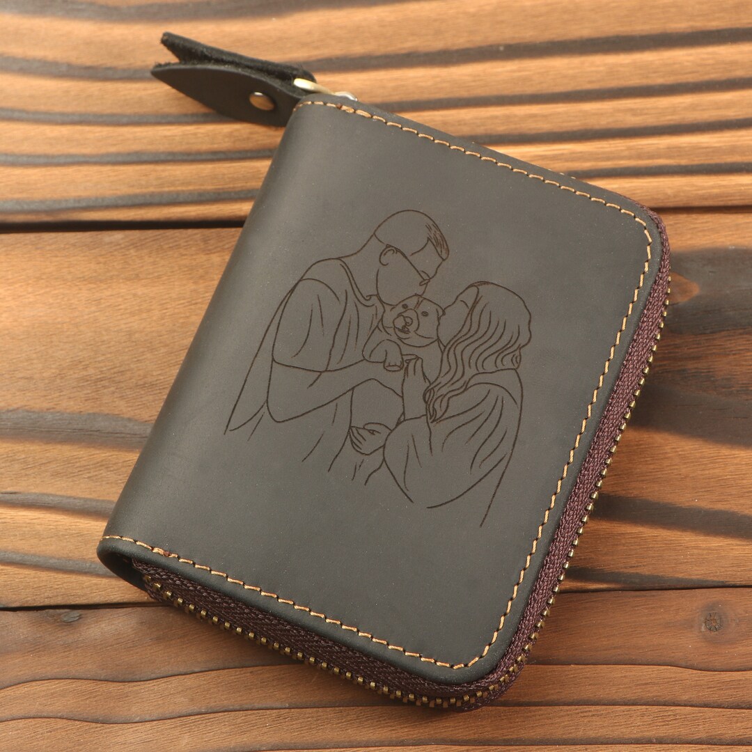 Personalized Photos Leather Wallets, Zipper Card Wallets, Card Holders ...