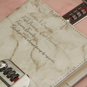 Custom Lock Journal With Refillable Page, PU Leather Journal, Journal ...