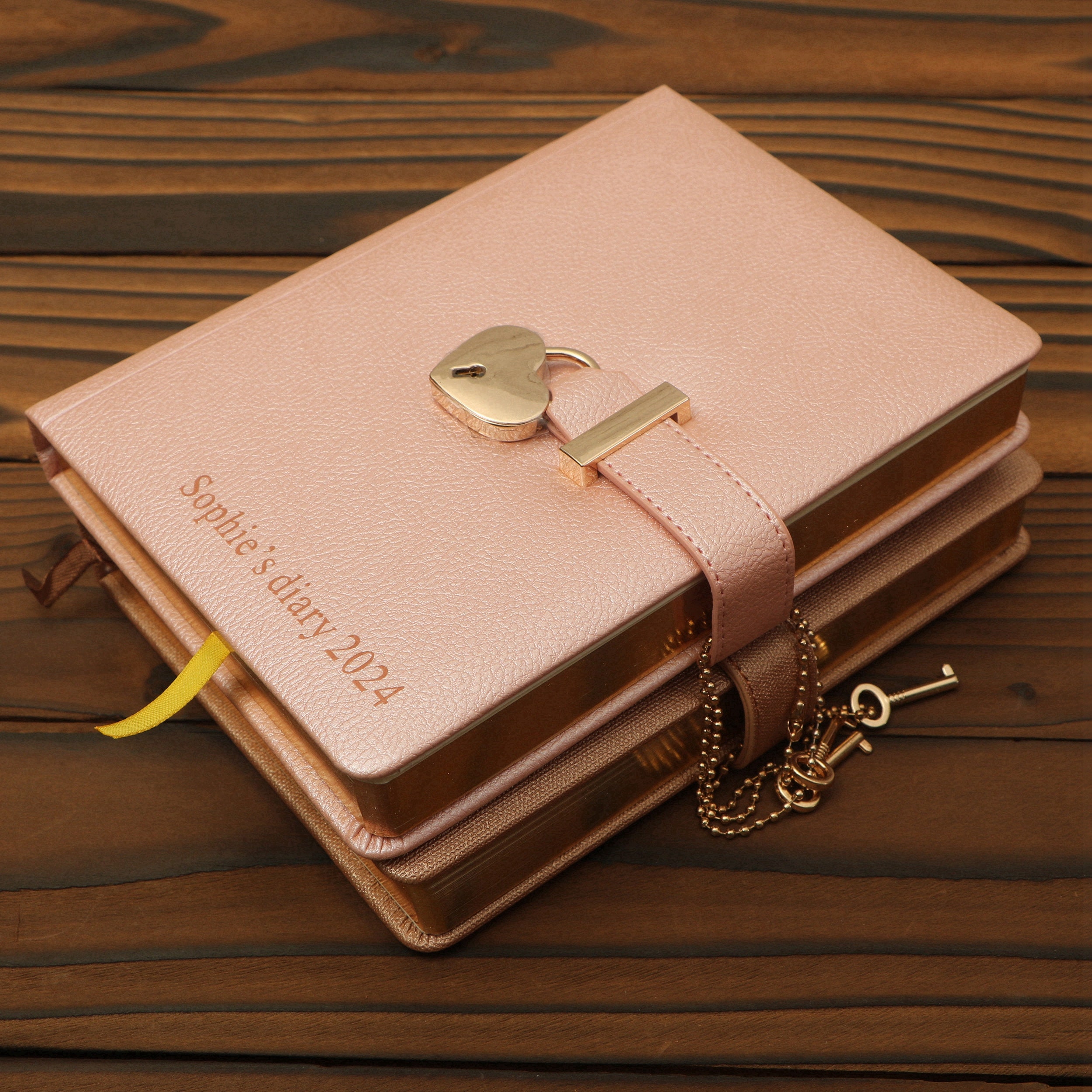 Personalized 2024 Journal, Leather Journal With Lock and Key, Lock ...