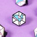 Inclusive Rainbow Pin - Flag Cube - Geometric LGBTQ Pin Lapel Badge ...