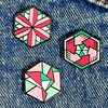 Inclusive Rainbow Pin Flag Cube Geometric LGBTQ Pin Lapel Badge Brooch ...