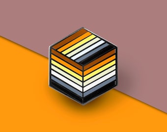 Inclusive Rainbow Pin Flag Cube Geometric LGBTQ Pin Lapel Badge Brooch ...