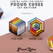 Inclusive Rainbow Pin Flag Cube Geometric LGBTQ Pin Lapel - Etsy