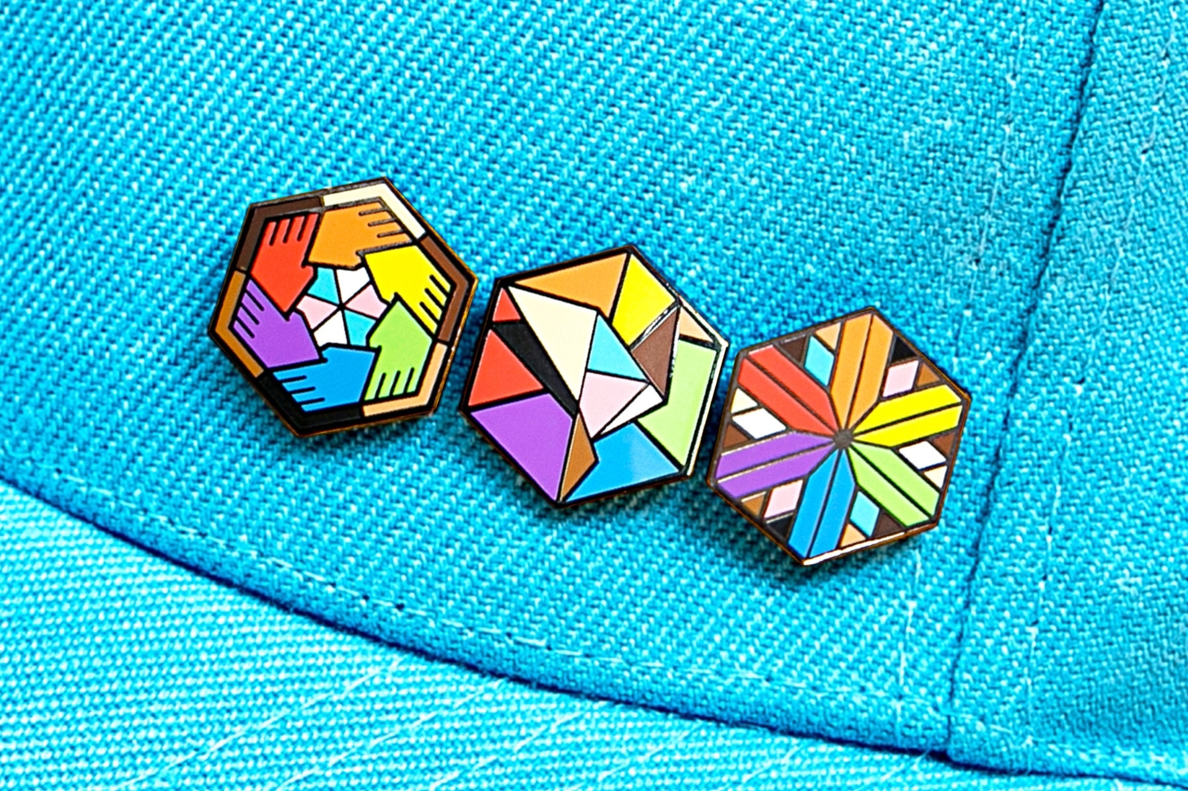 Inclusive Rainbow Pride Flag Pins Community Freedom Identity - Etsy