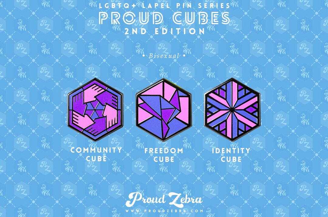 Bisexual Pride Pins LGBTQ+ Enamel Pins Fashion Accessories ...