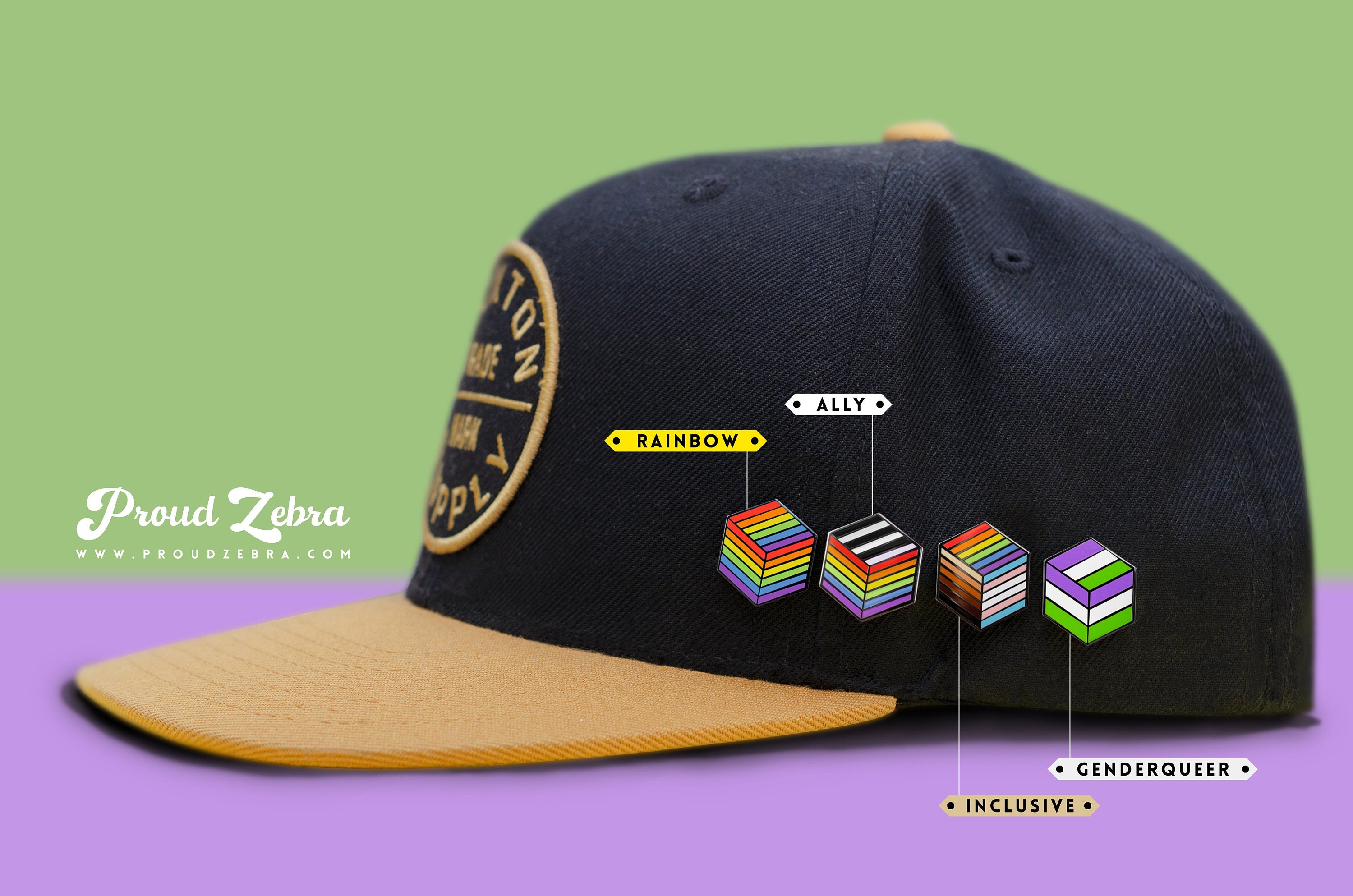 Trixic Pin Flagge Würfel geometrische LGBTQ Pin | Etsy