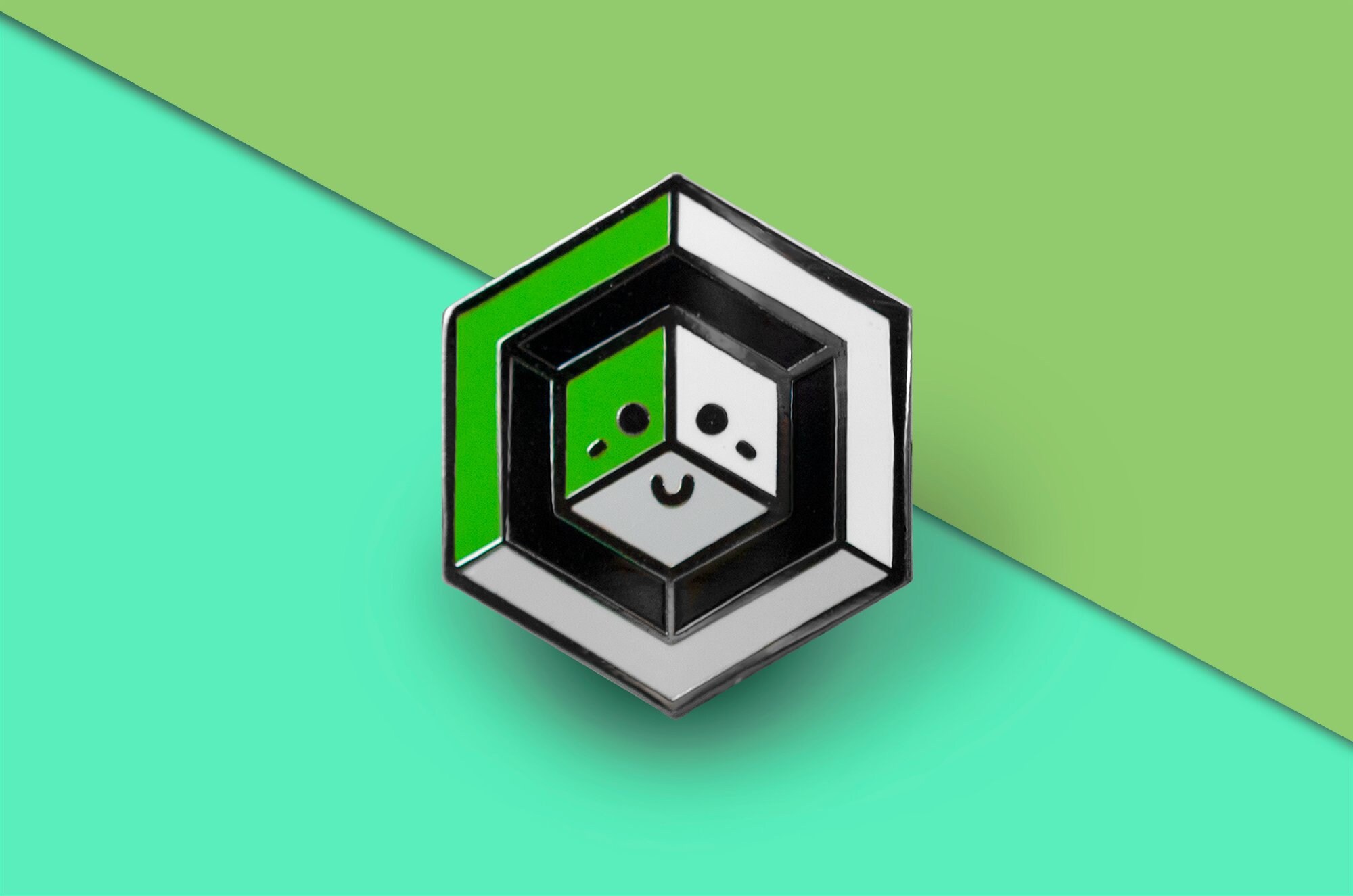 Demiromantic Pin Signature Proud Cube Geometric LGBTQ Pin - Etsy