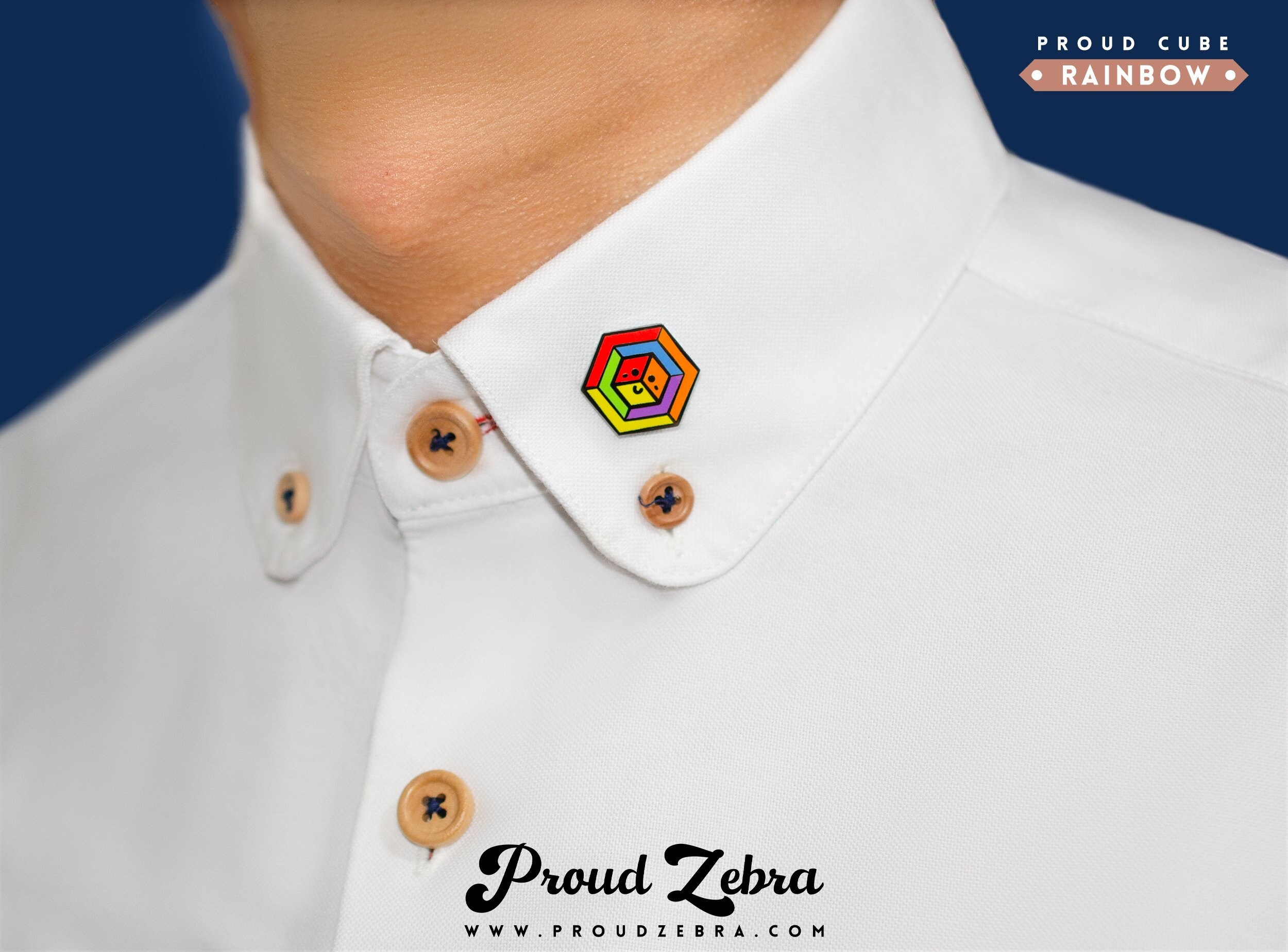 Genderqueer Pins Set Proud Cubes Geometric LGBTQ Pin | Etsy