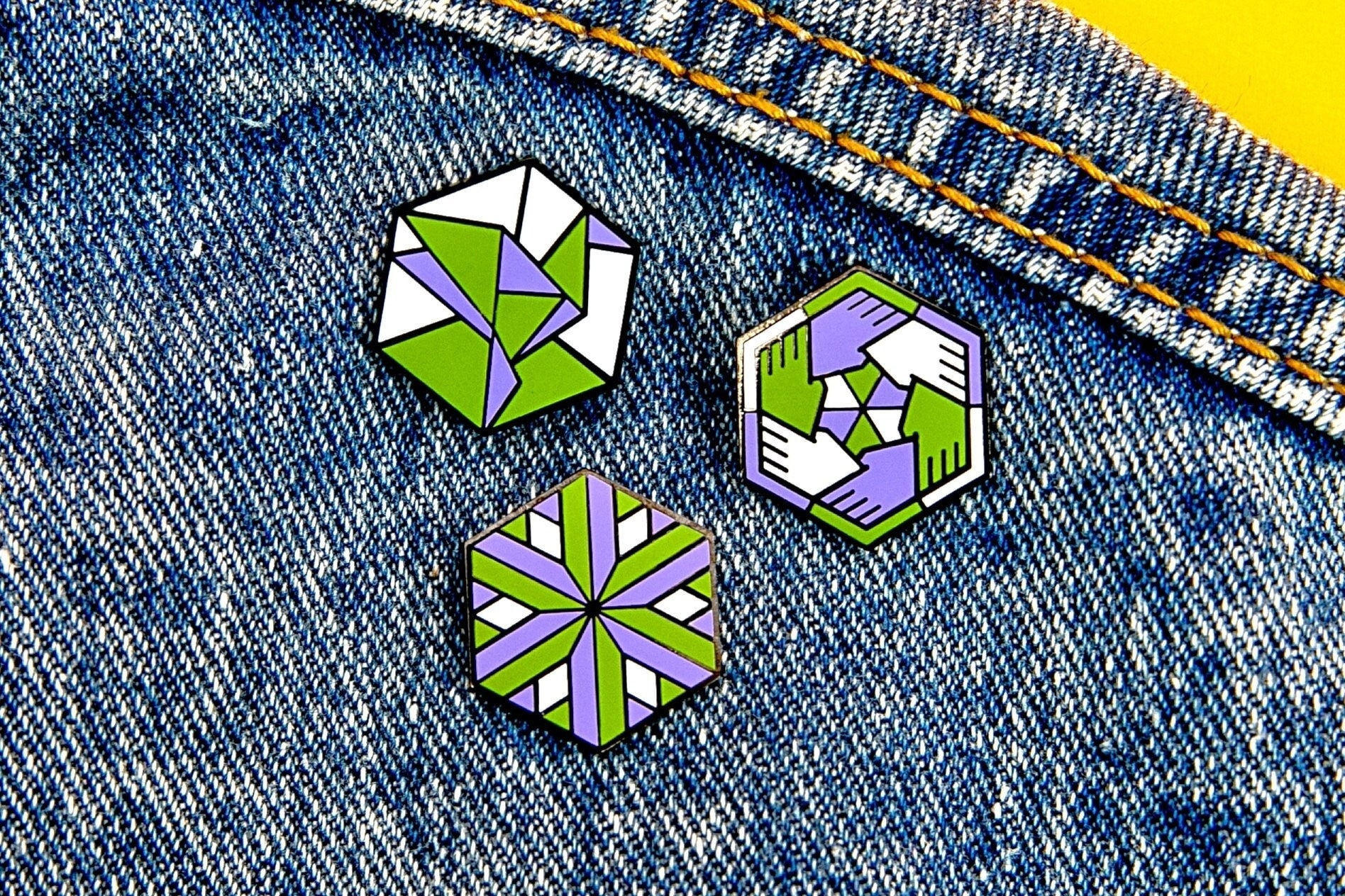 Genderqueer Pride Flag Pins Community Freedom Identity - Etsy