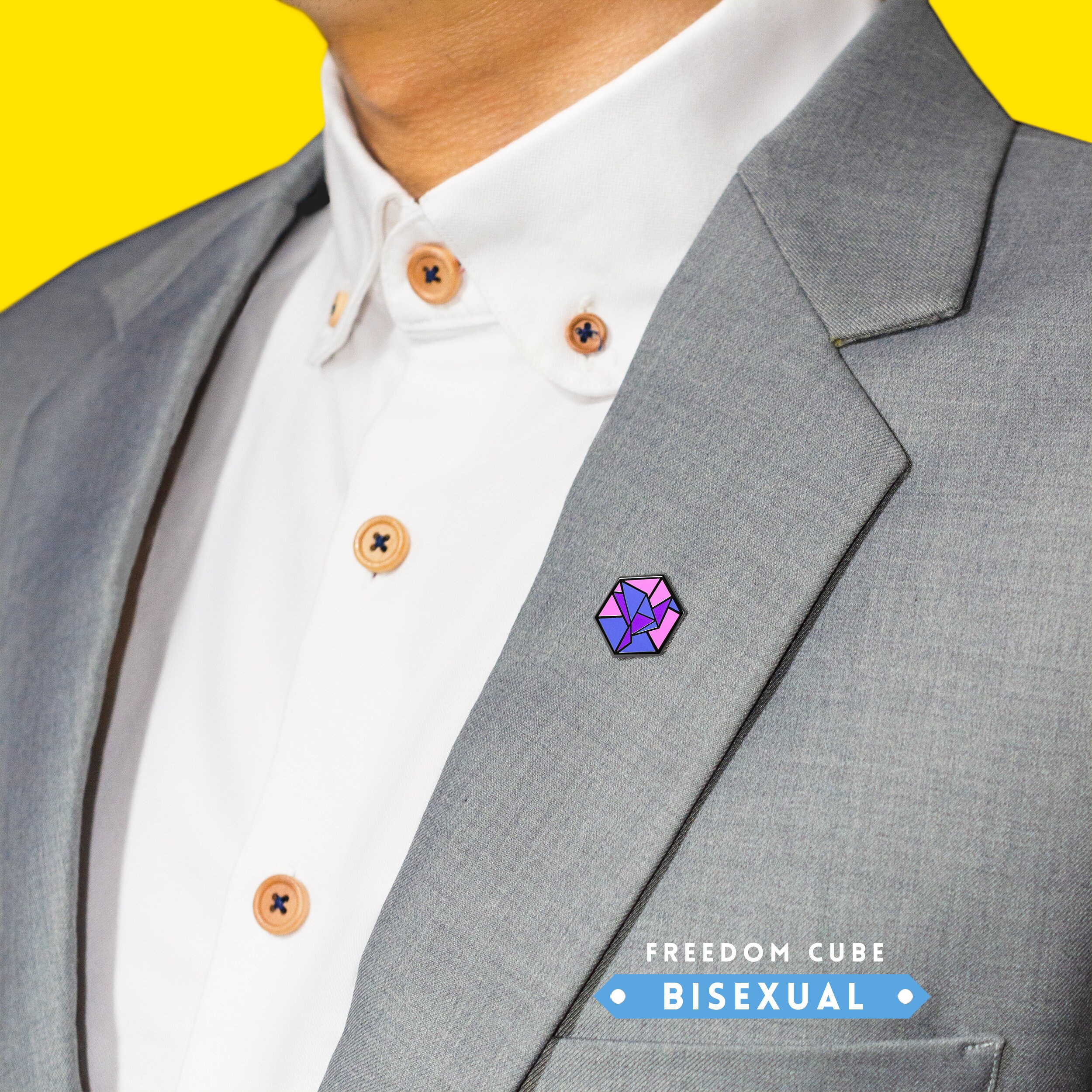 Bisexual Freedom Pins LGBTQ Enamel Pins Fashion Accessories - Etsy